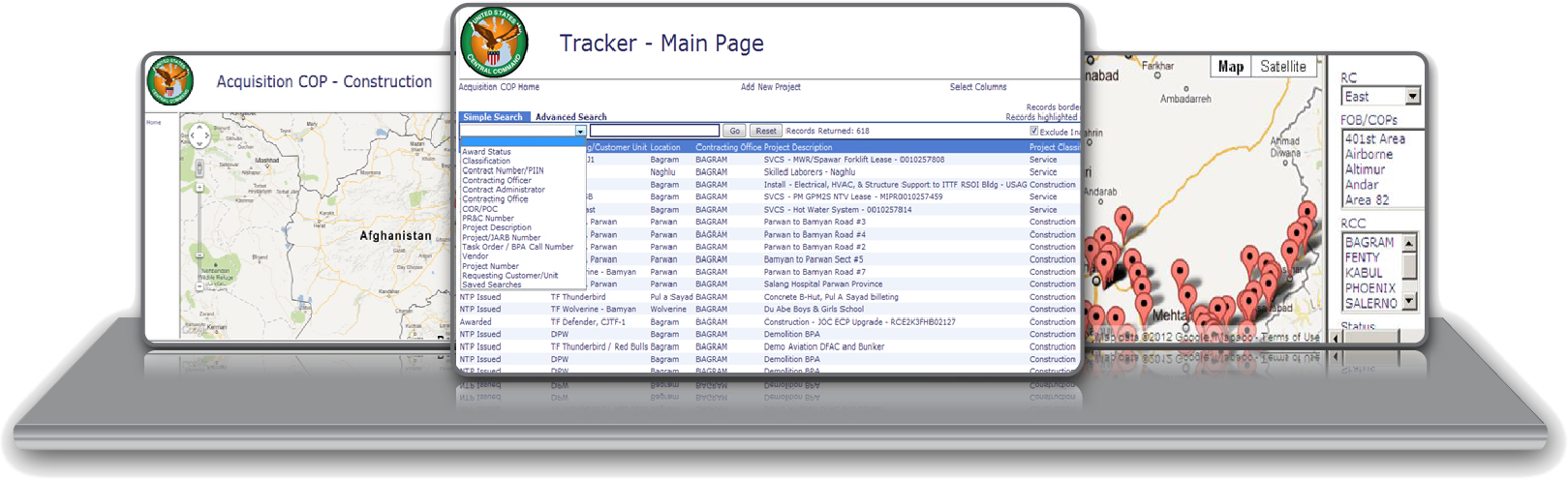 Screenshot depicting ACOP screenshots
